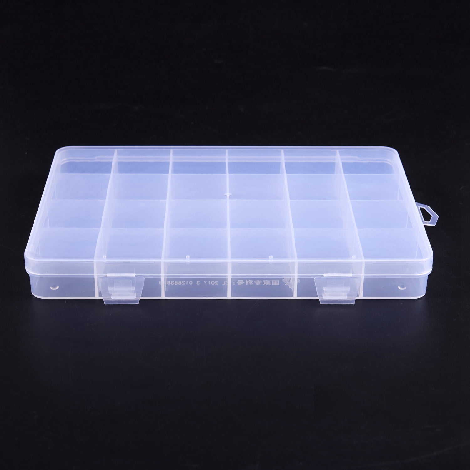 24 Compartments Plastic Box Case Jewelry Bead Storage Container Craft ...