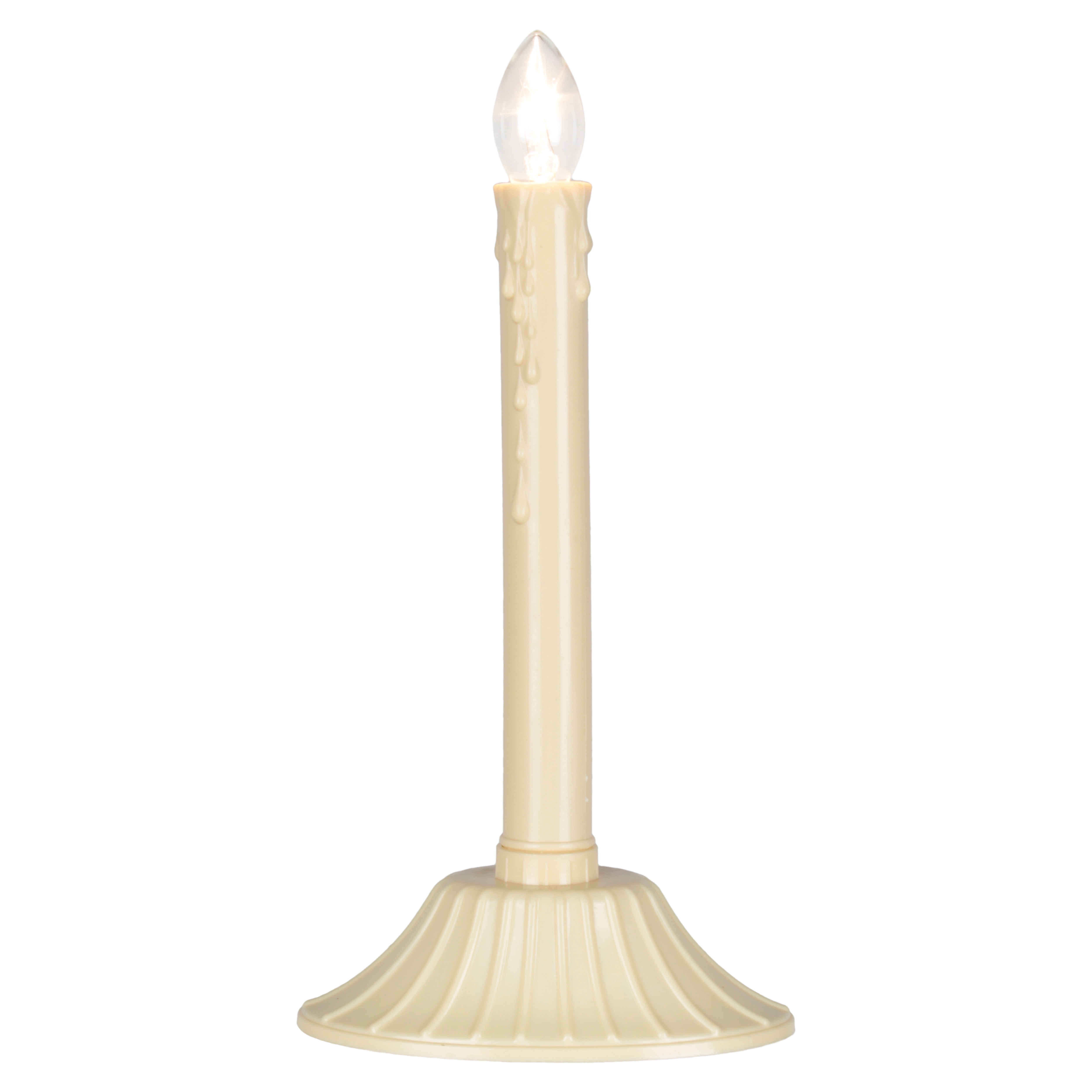 Danson Décor Christmas Electric Candle Light With Base Bulb, Clear ...