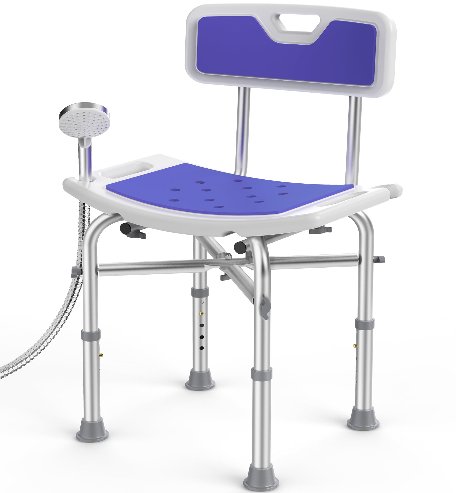 KEKOY Shower Chair with Back 500lb, Height Adjustable Bath Chair for ...