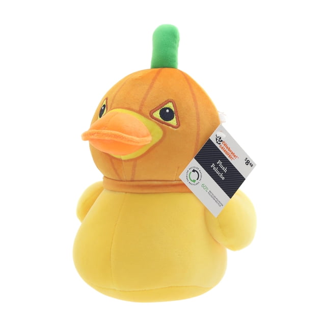 7.5-Inch Quackerz Pumpkin Duck Plush for Halloween, Way to celebrate ...