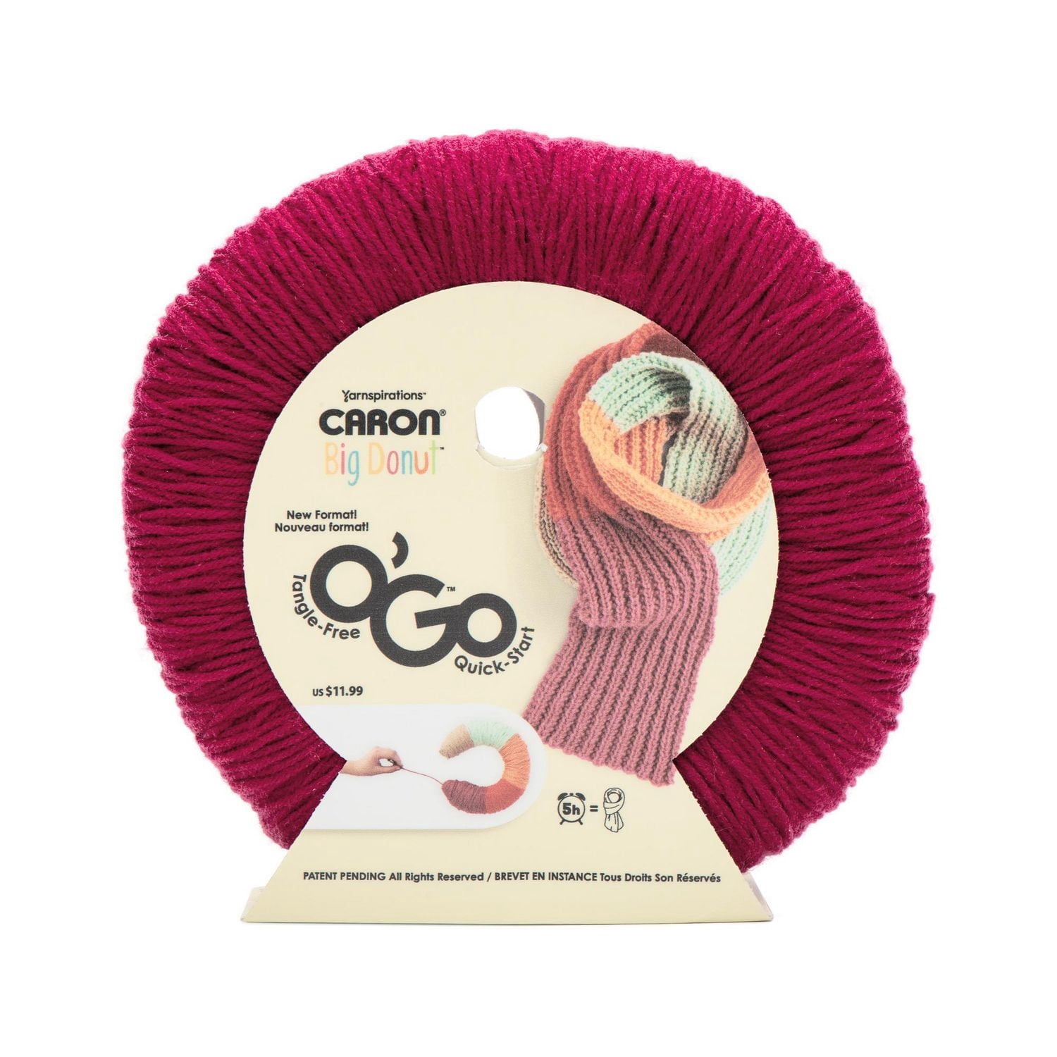 Caron® Big Donut O'Go™ #4 Worsted (Medium) Acrylic Yarn, 9.9oz/280g 533 ...