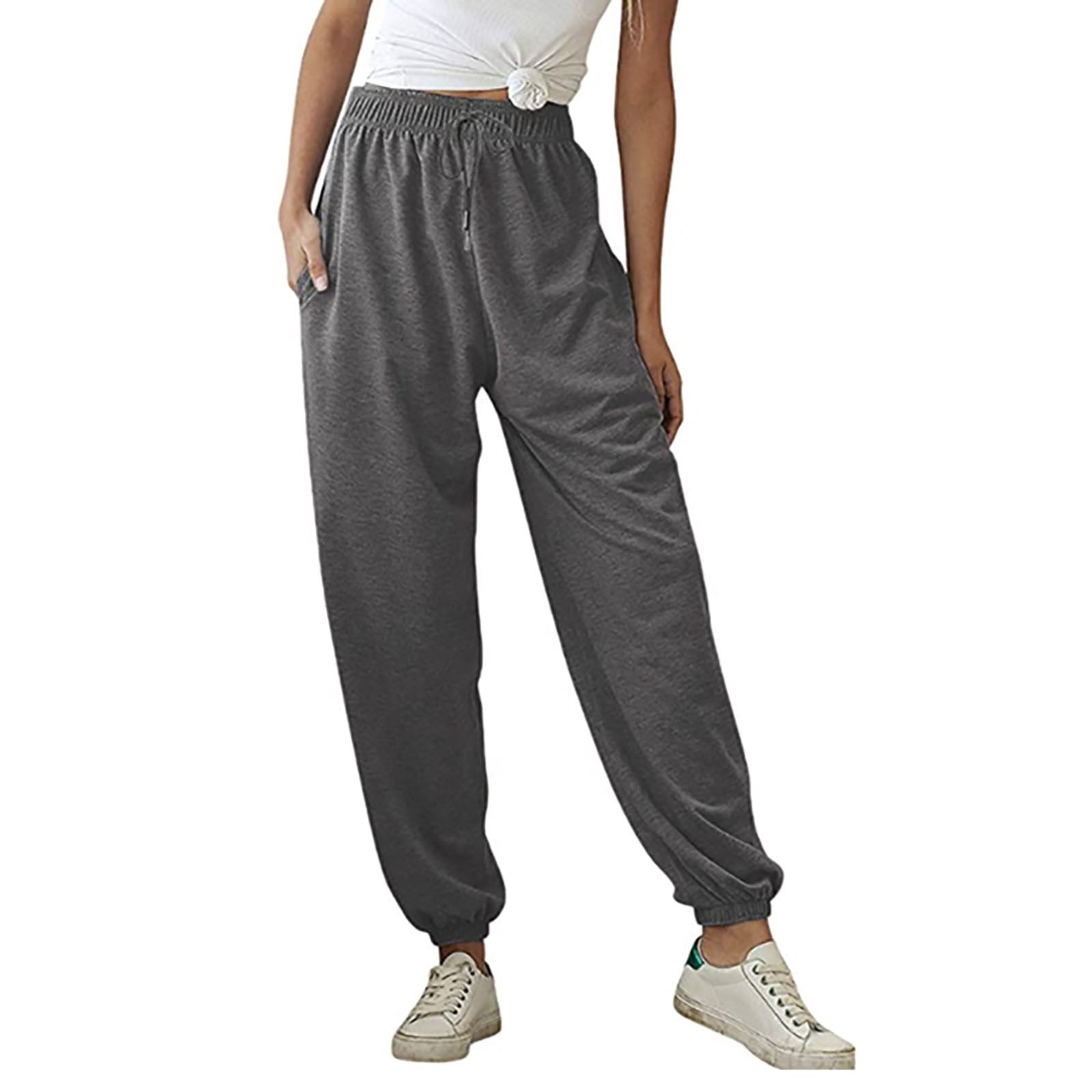 Ketyyh-chn99 Womens Pants Casual Sweatpants for Women Solid Color Slim ...
