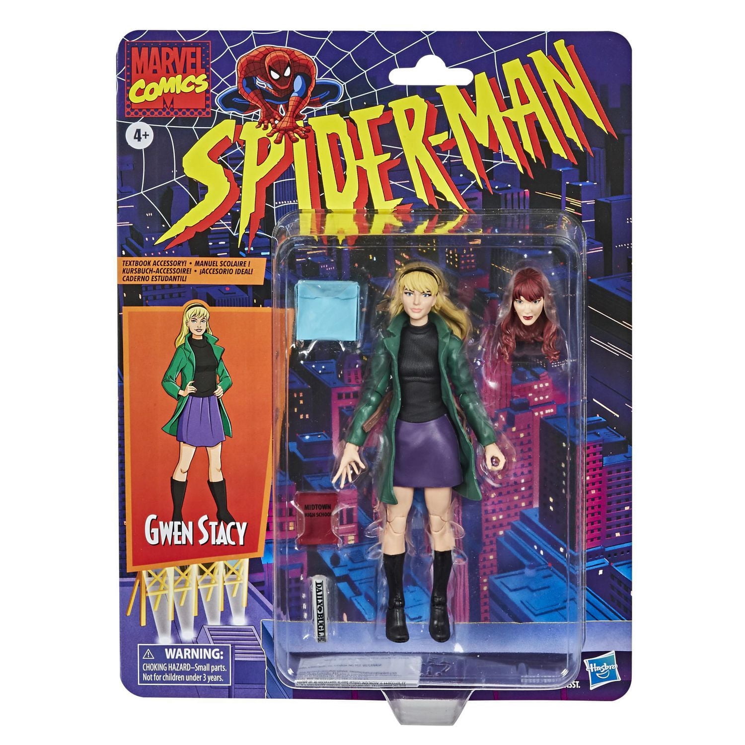 Hasbro Marvel Legends Series Spider-Man 6-inch Collectible Gwen Stacy ...