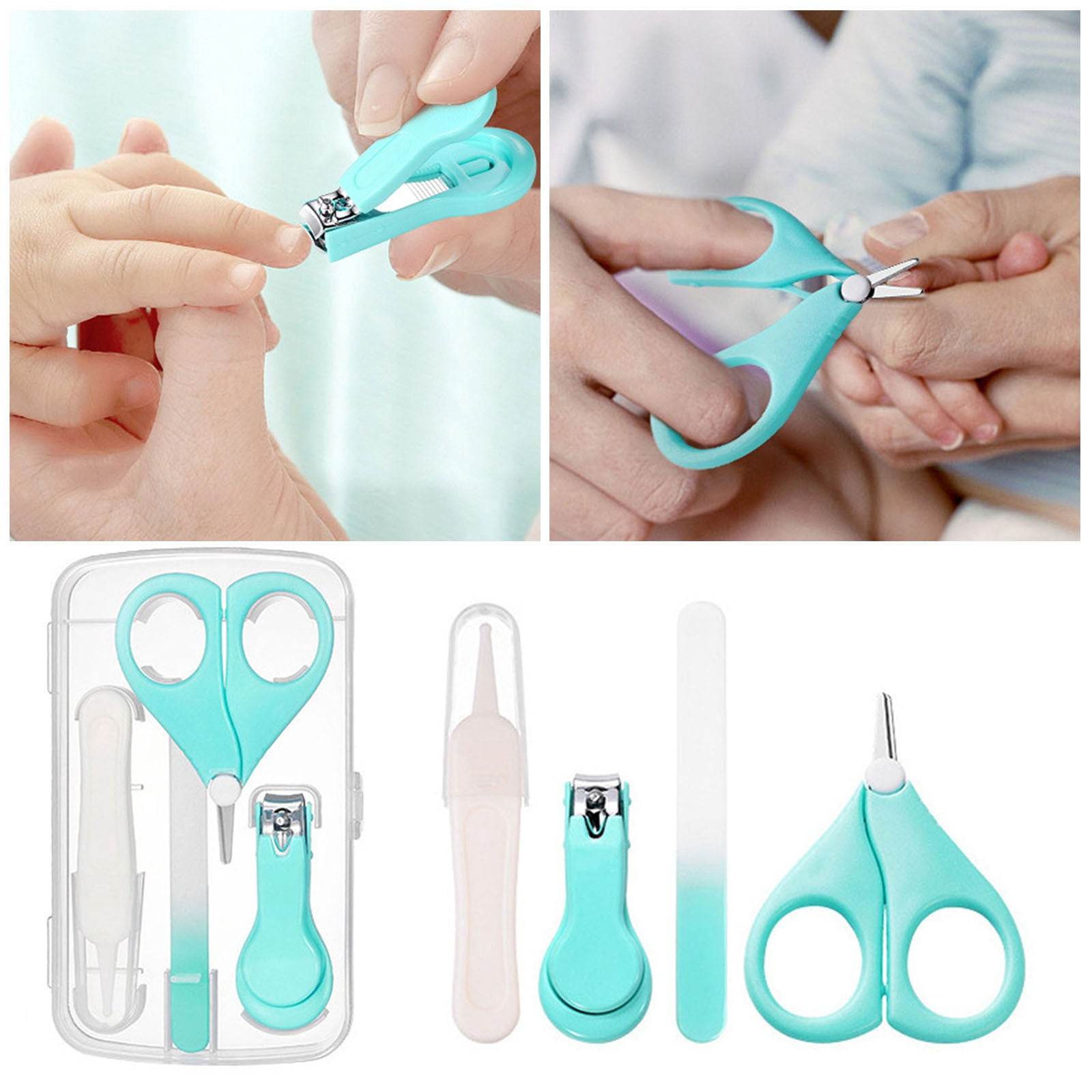 Baby Nail Care Kit Gentle 4-Piece Set for and Toddlers Safe Trimming ...