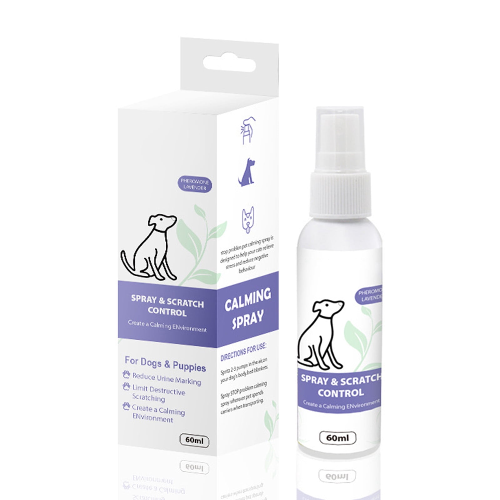 NAOJIE Dog Pheromones Calming Spray,Dog Calming,Calming Spray,Anxiety ...