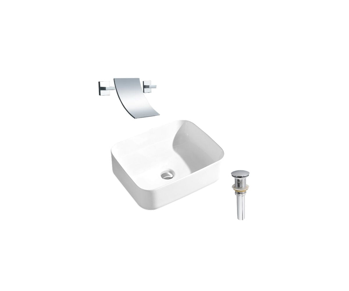 DROP Bath and Kitchen DR091224 Bathroom Vessel Sink Set - Walmart.ca