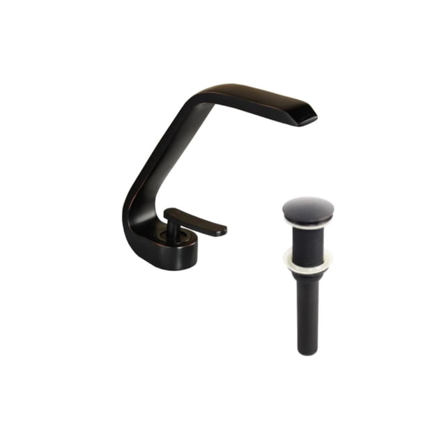 DROP Bath and Kitchen DR091469 Bathroom Sink Faucet with Square shape ...