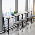 Wisfor Bar Table Rectangle Sintered Stone: 120cm Long Cold Jadeite ...