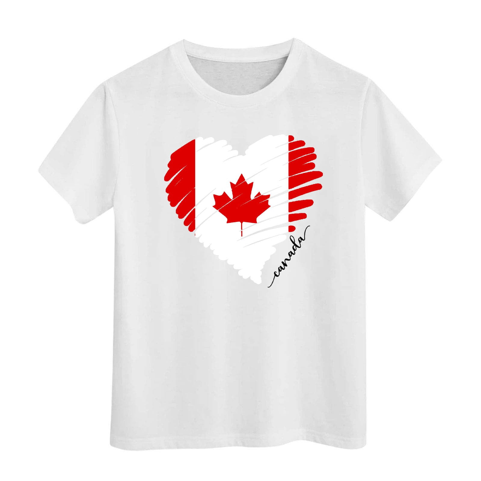 Canada Shirt Girls Canadian Flag Short Sleeve T Shirt Tops Kids Canada ...