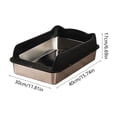 Dvkptbk stainless steel box Stainless Steel Semi Enclosed Cats Litter ...