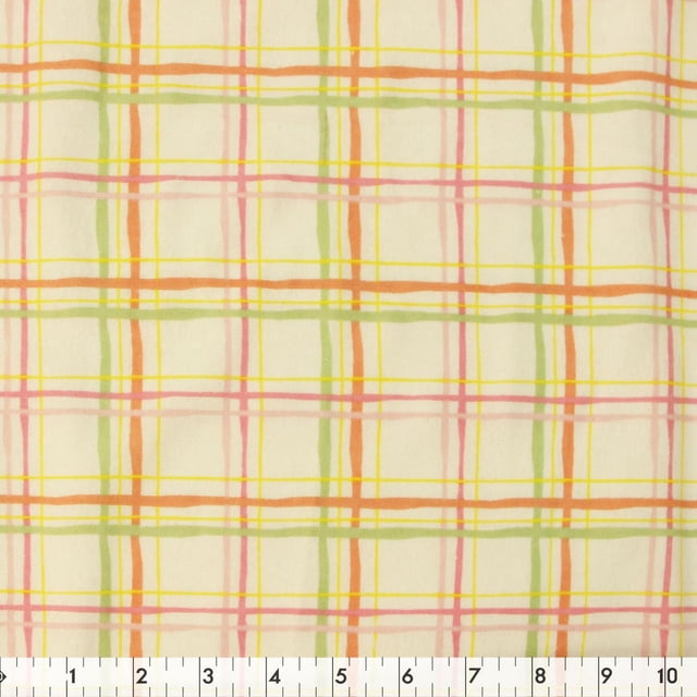 FABRIC CREATIONS Cotton Flannel Sav Plaid 107 cm (42 in) White - Walmart.ca