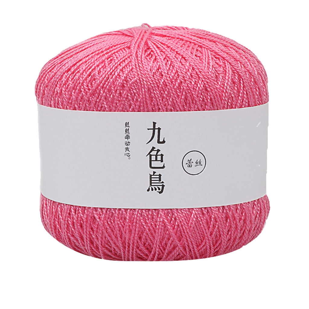 9-Color Lace Thread for Crochet - 60g Fine Cotton, 1.0-2.0mm Hook Size ...