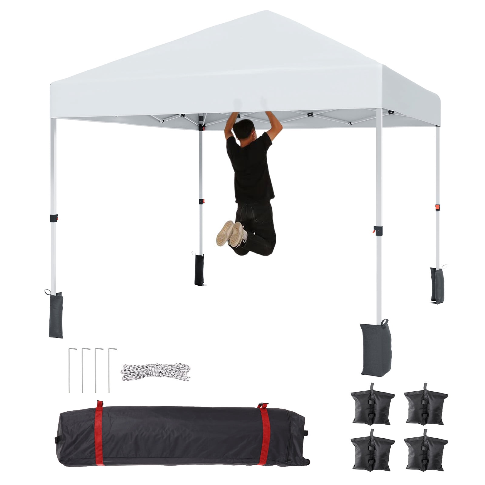10x10 FT Quick Pop Up Canopy Tent – Easy One-Person Setup, Adjustable ...
