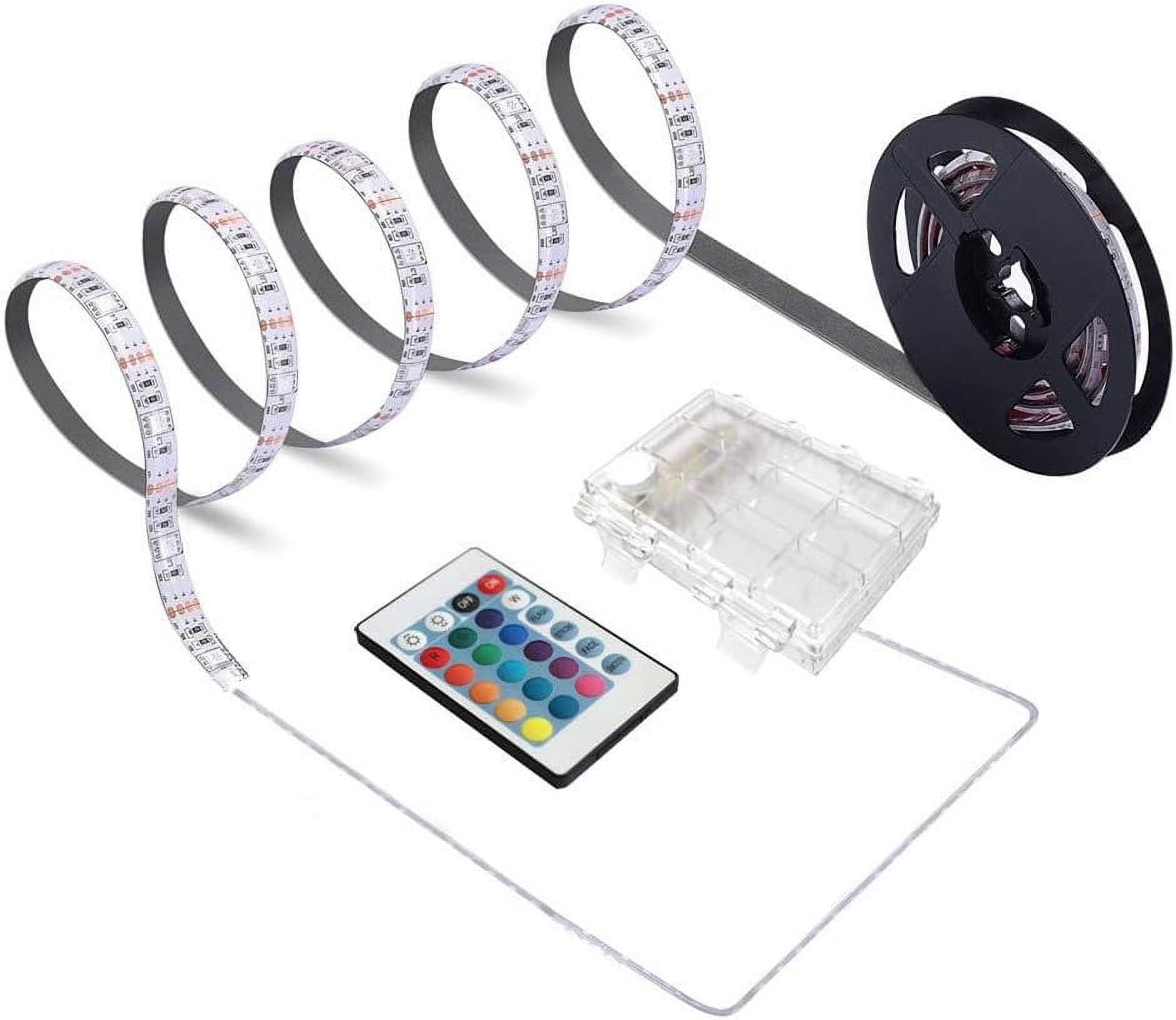 LED Strip Lights, Battery Operated, 24-Key Remote, Perfect for Indoor ...