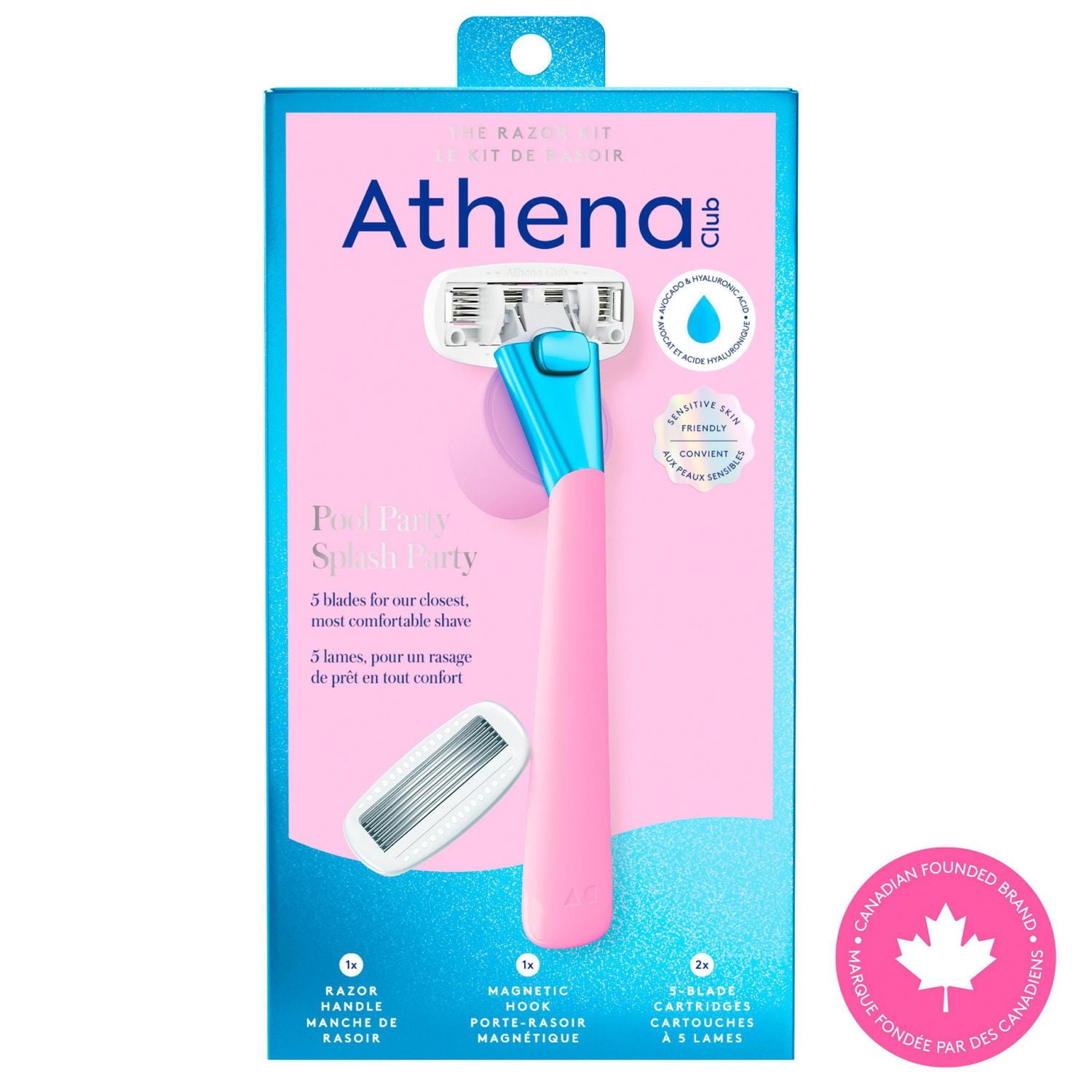 Athena Club 5-Blade Razor Kit, Pool Party - Walmart.ca