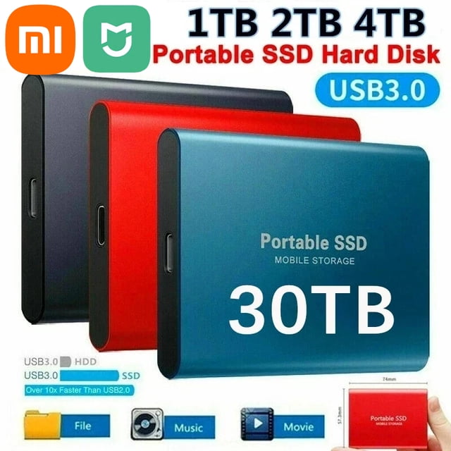 Xiaomi Mijia Portable 128TB 64TB SSD External Moblie Hard Drive High ...