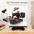 PIONEERWORKS 6 in 1 Heat Press Machine 12x15inch, T-Shirt Pressing ...
