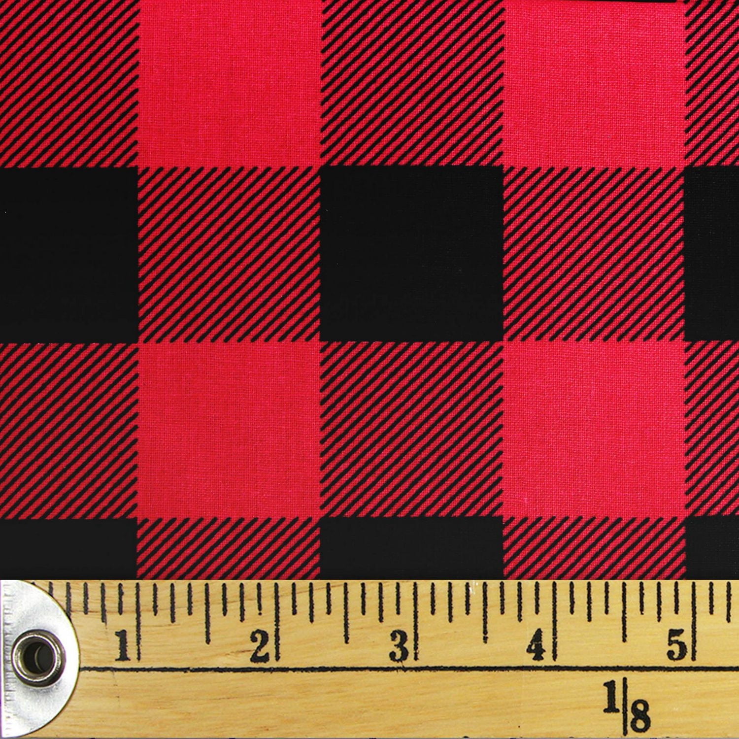 FABRIC CREATIONS Fat Quarter 45 × 53 cm (18 × 21 in) Red and Black ...