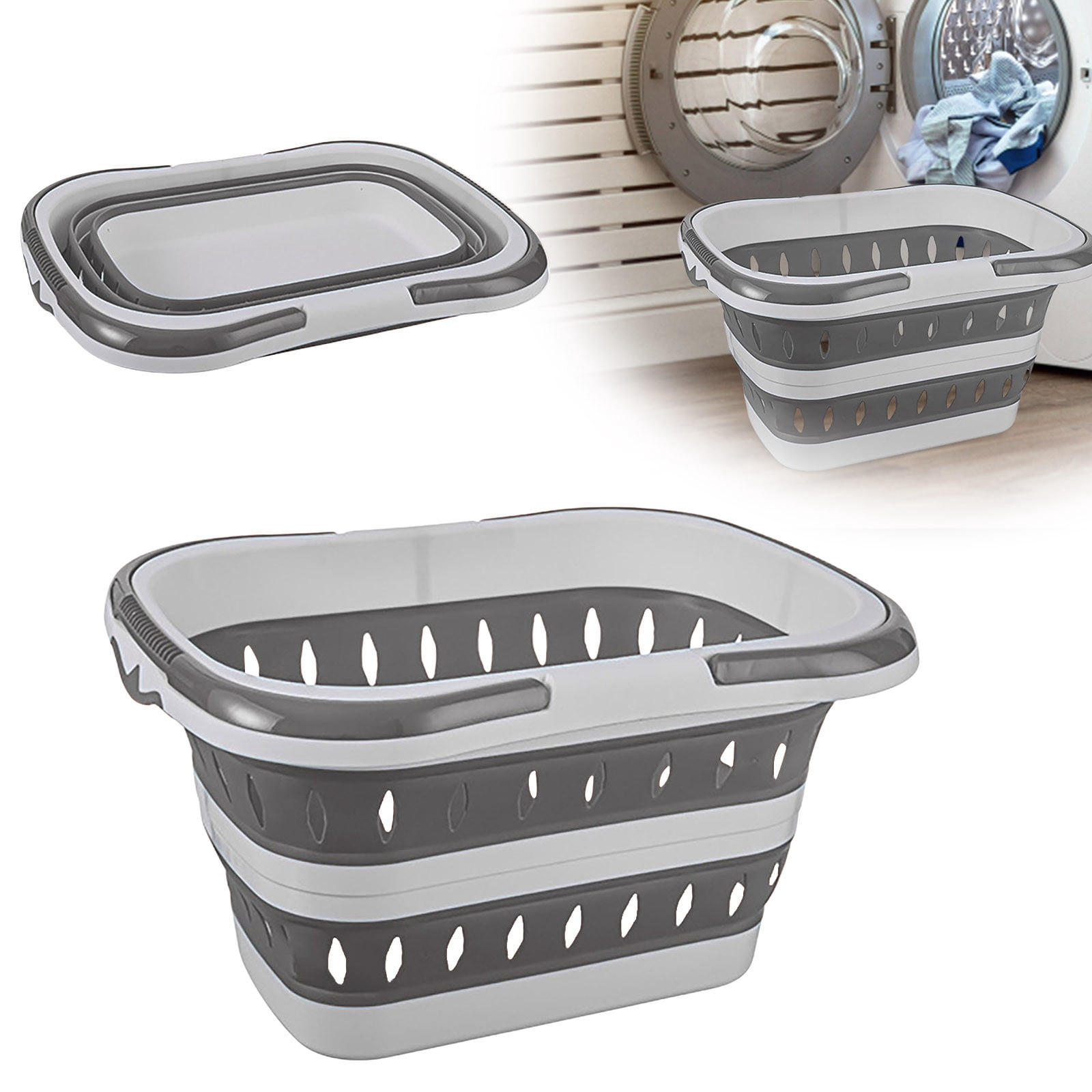 Foldable Laundry Durable Lightweight Storage Organizer for Clothes Toys ...