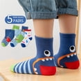 PMVFHDE Clearance Boys Short Socks Toddler Kids Baby Boys 5Pairs ...