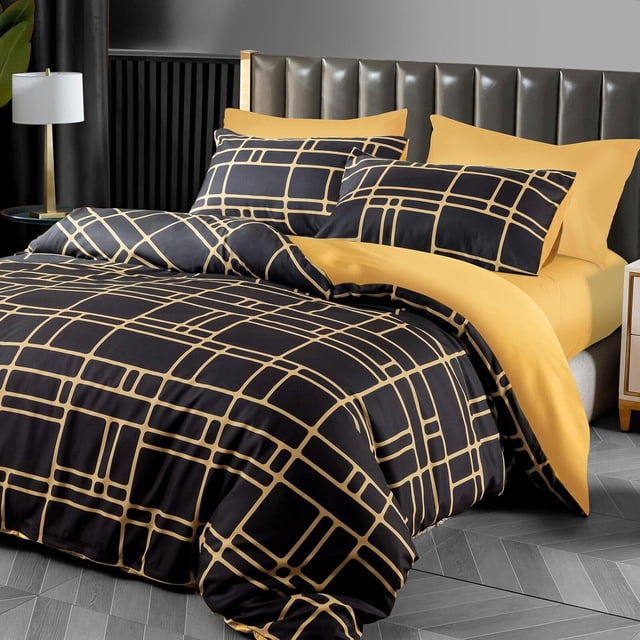 Duvet Cover Queen Premium Microfiber Bedding Set Pieces Includes Queen ...