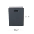 Noble House MGO Tank Holder & Side Table,Lightweight Concrete ...