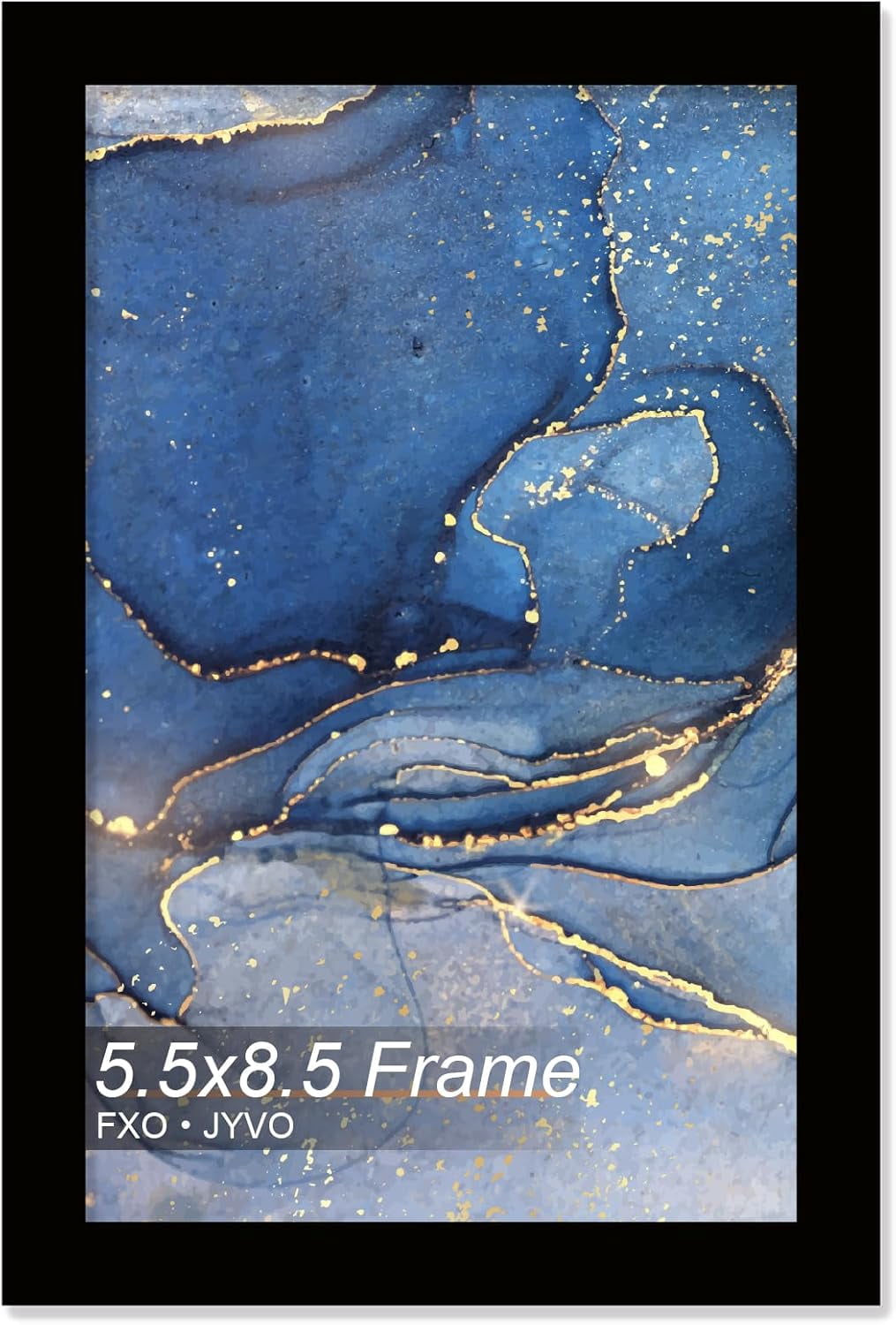 5.5x8.5 Picture Frame, Black Frame for 5.5 x 8.5 Inch Picture Poster ...