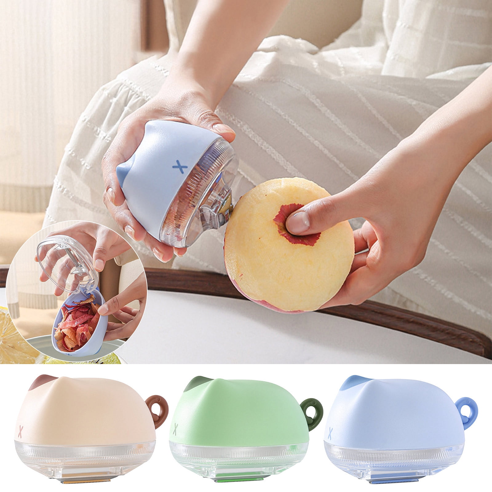 Iumwxz Potato Peeler Paring Knife with Storage Box Paring Knife for ...