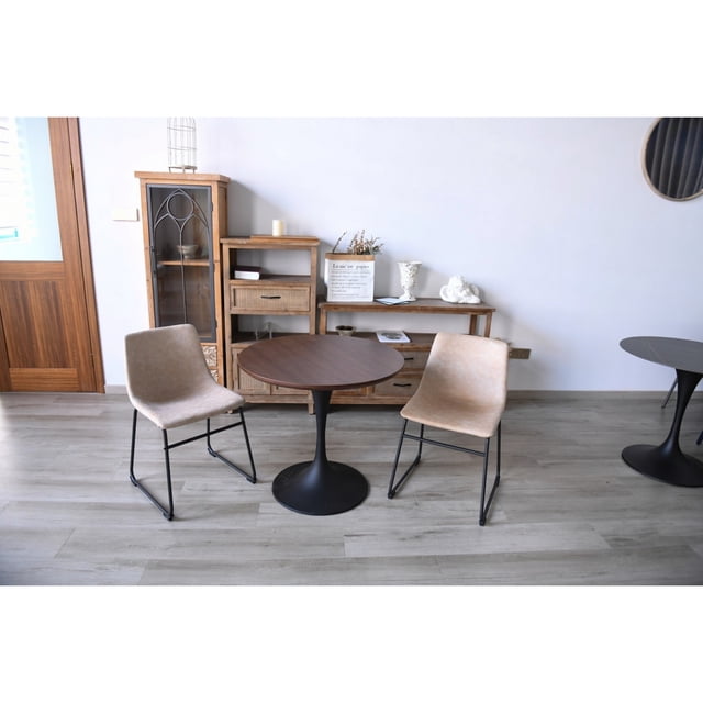 Brassex Madison Upholstered Dining Chair Set of 2 for Dining Room and ...