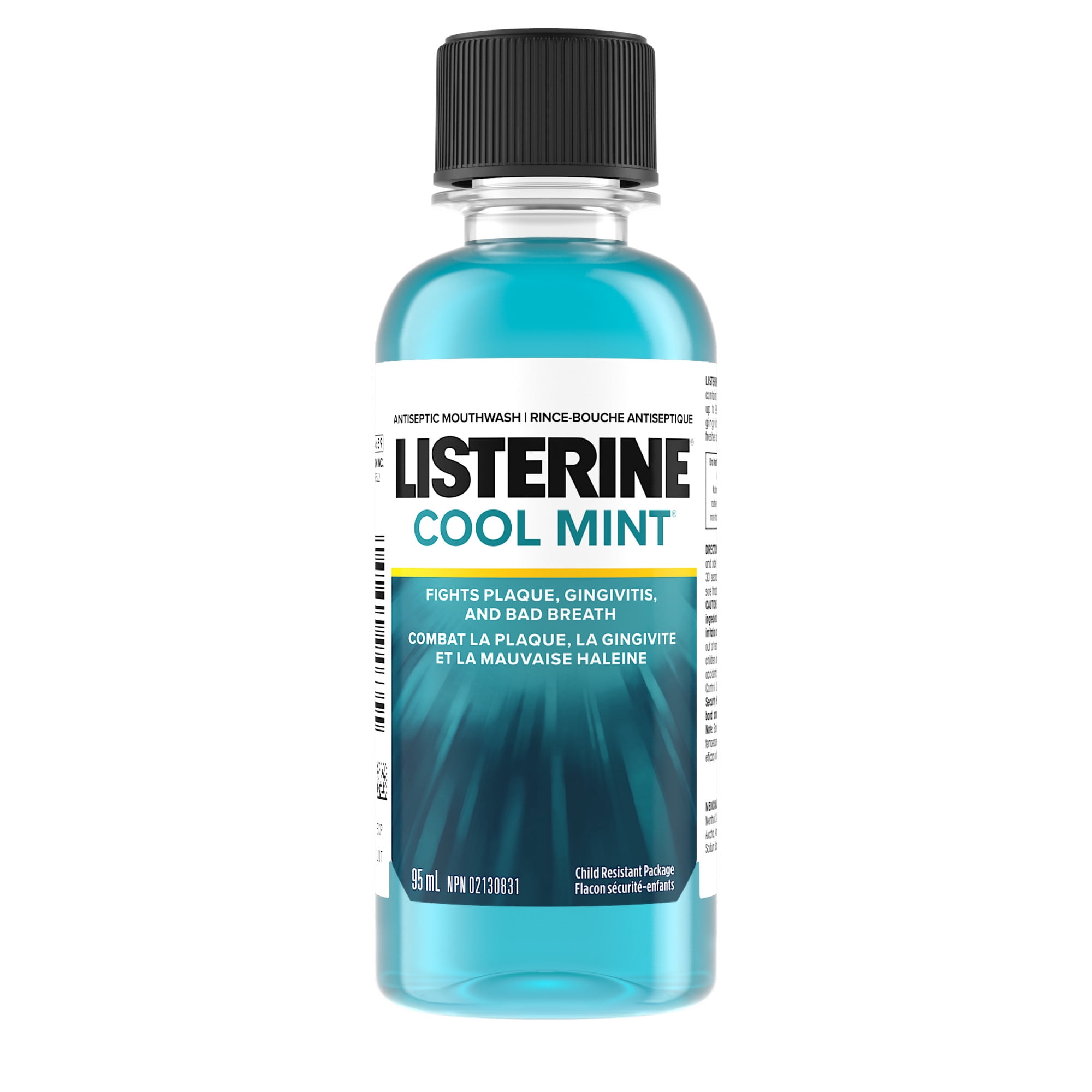 Listerine Cool Mint Rince-Bouche Antiseptique, Huiles Essentielles ...