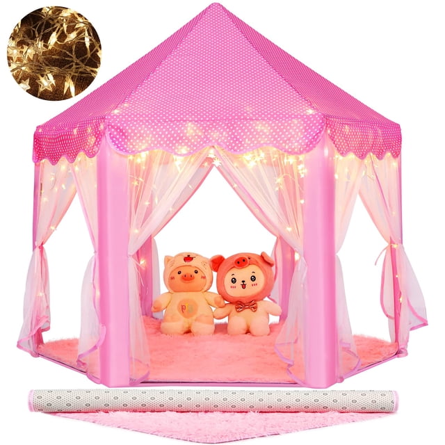 Monobeach Princess Tent Girls Large Playhouse Kids Castle Play Tent ...