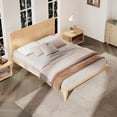 Noble House Mid-Century Modern King Size 12" Bamboo Wood Platform Bed ...
