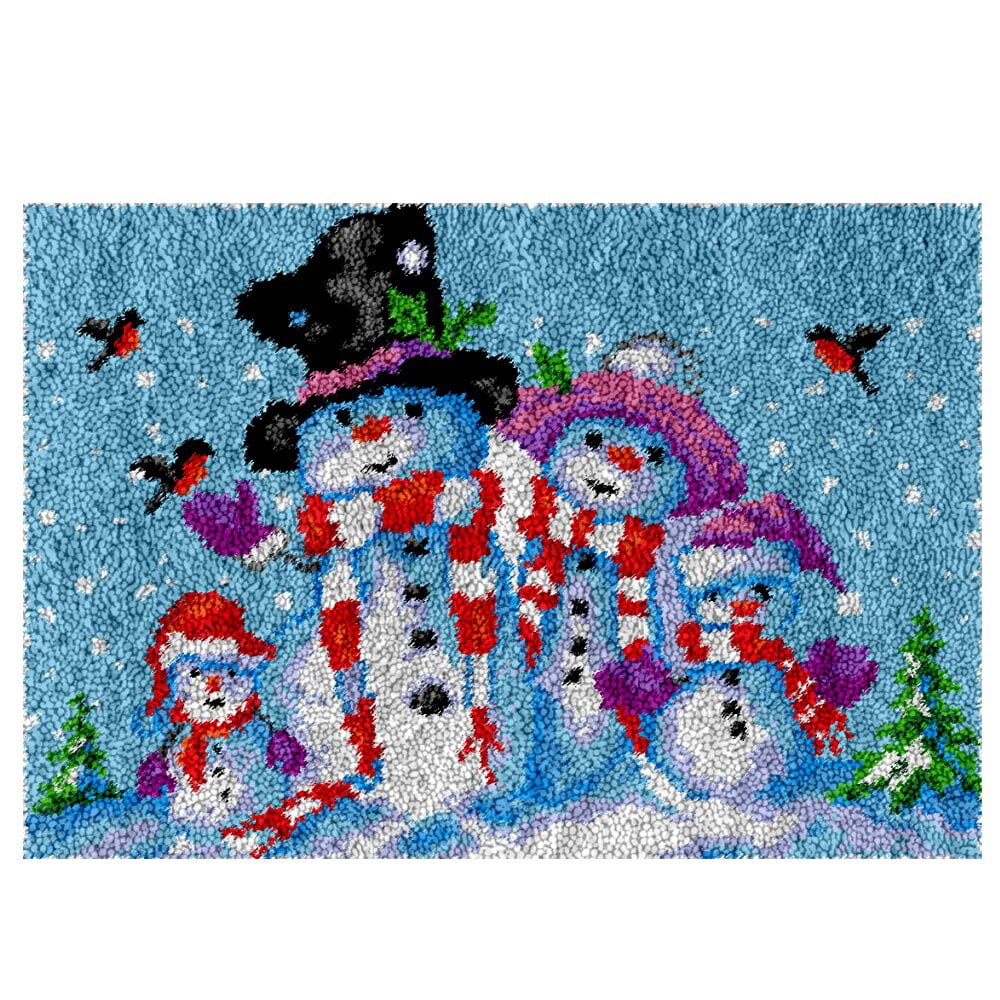 Rug Making Latch Hooking Kit | Snowman Family (3 sizes) - Walmart.ca