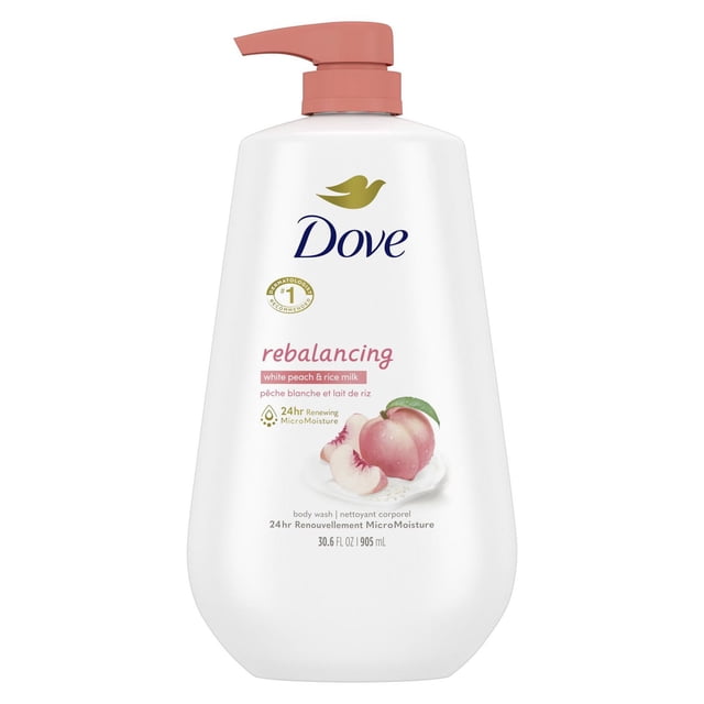Dove Body Wash White Peach + Rice Milk Rebalancing, 905 ml - Walmart.ca