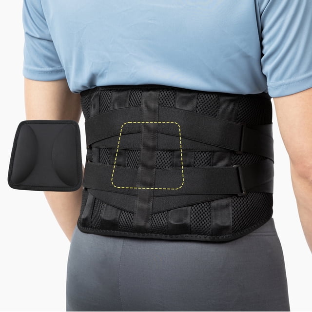 BraceUP Back Brace with Lumbar Pad - Back Pain Relief for Men and Women ...