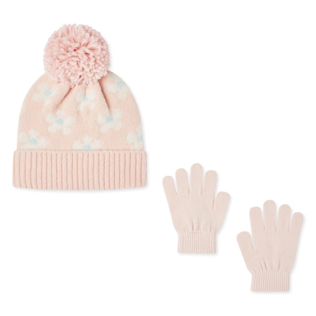 George Girls' Jacquard Knit Hat and Gloves 2-Piece Set - Walmart.ca
