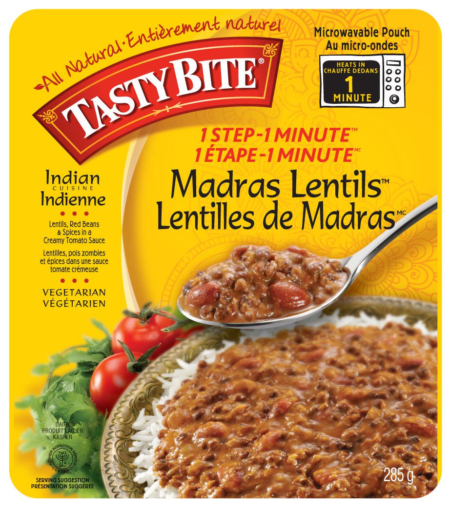 Tasty Bite 1 Step - 1 Minute Indian Cuisine Madras Lentils | Walmart Canada