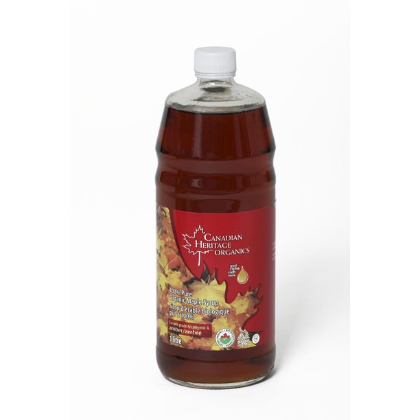 Canadian Heritage Pure Organic Amber Maple Syrup, 1 L - Walmart.ca