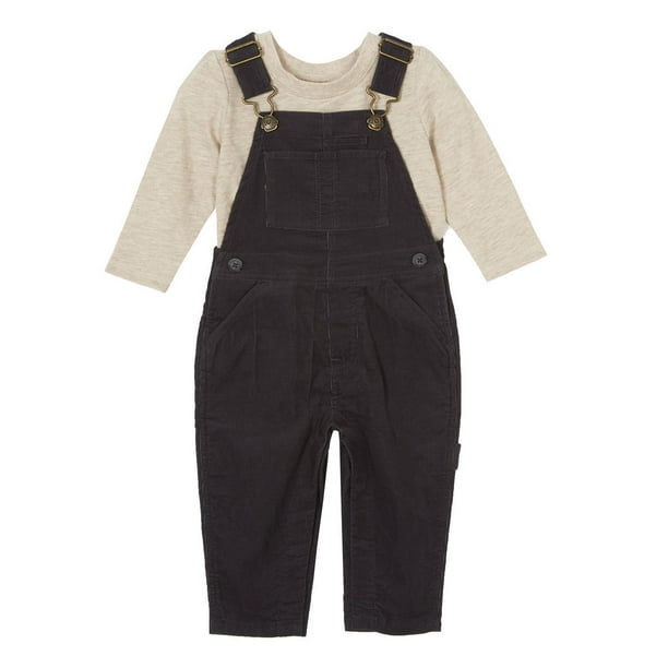 George baby Boys' Corduroy Overalls & T-shirt Set - Walmart.ca