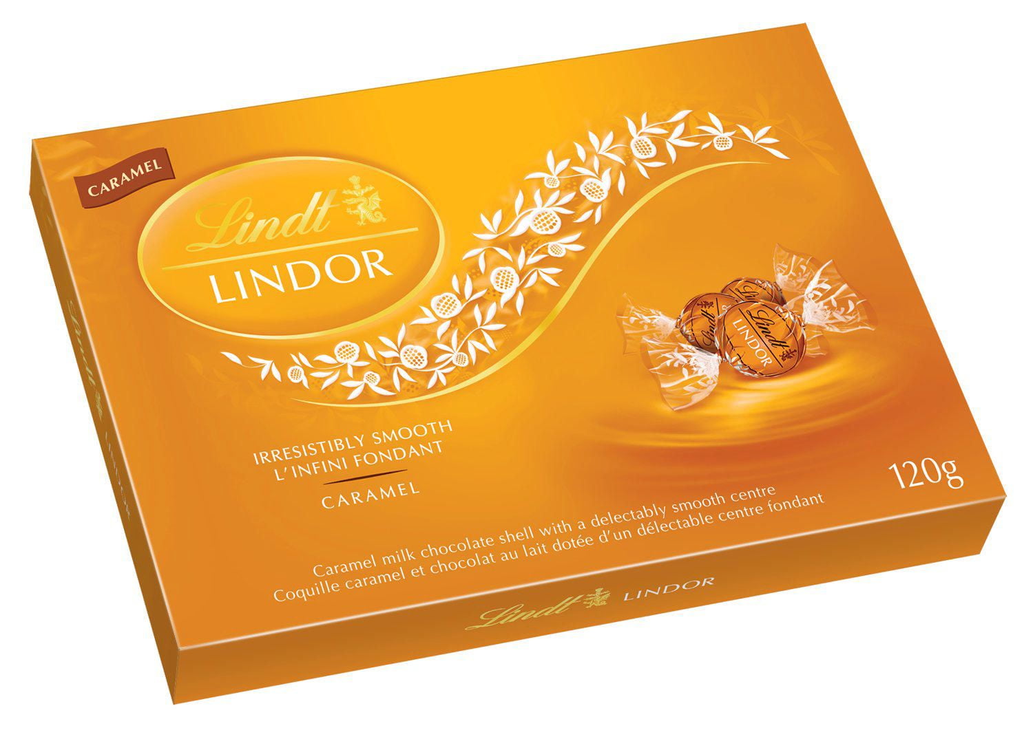 Lindt Lindor Irresistibly Smooth Caramel Milk Chocolate Box | Walmart ...