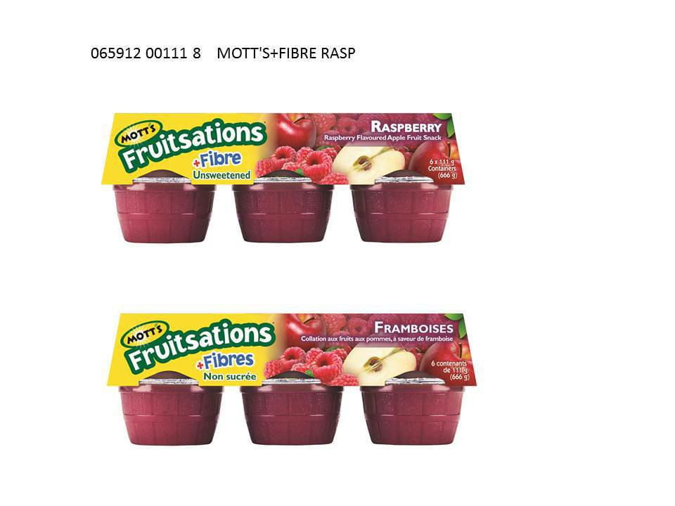 Motts Fruitsations Unsweetened Raspberry + Fibre Fruit Snacks | Walmart ...