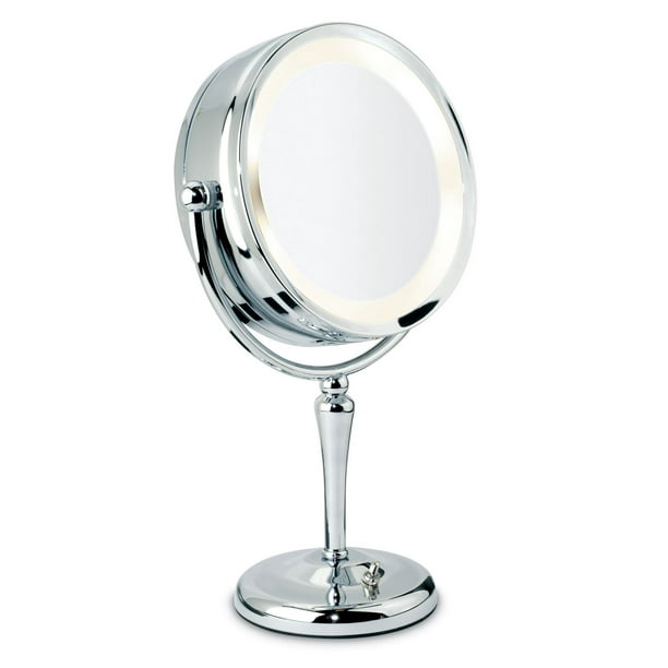 Danielle Chrome Revolving Lit Mirror. - Walmart.ca