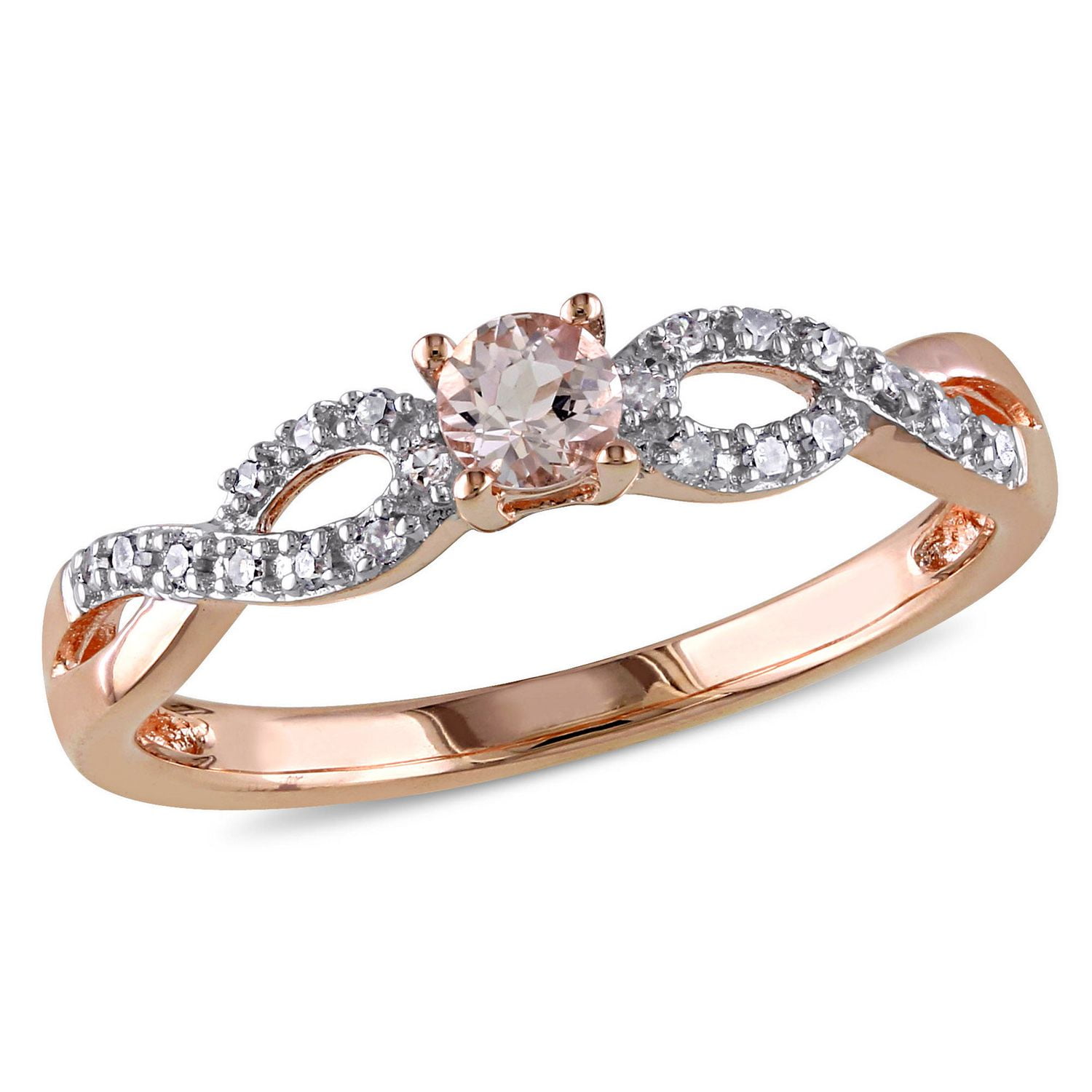 Click here for Tangelo 0.17 Carat T. G.W. Morganite And 0.10 Cara... prices