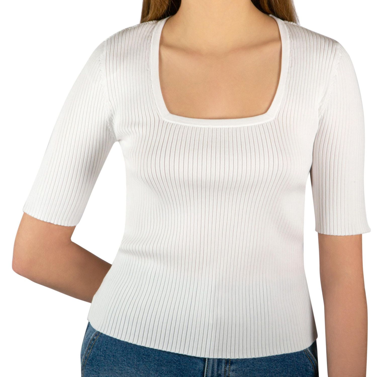 Click here for Bb Dakota Bb Elbw Slv Rib Top L prices
