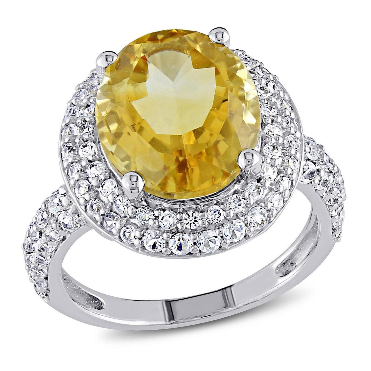 Click here for Tangelo 5.40 Carat T. G.W. Citrine And Created Whi... prices