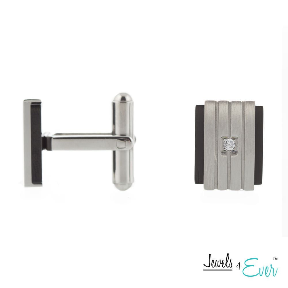 Click here for Jewels 4 Ever Stainless Steel Cz Cufflinks prices