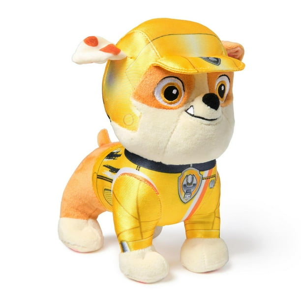 PAW Patrol Rescue Wheels, Rubble 8-Inch Plush, Stuffed Animal Kids Toys ...