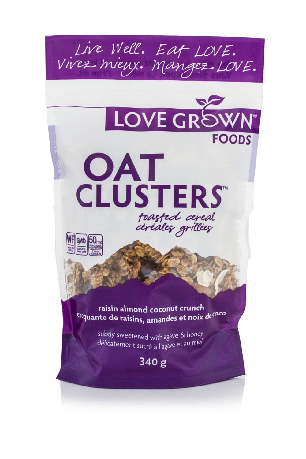 Love Grown -"Oat Clusters" Raisin Almond Crunch Toasted Cereal ...