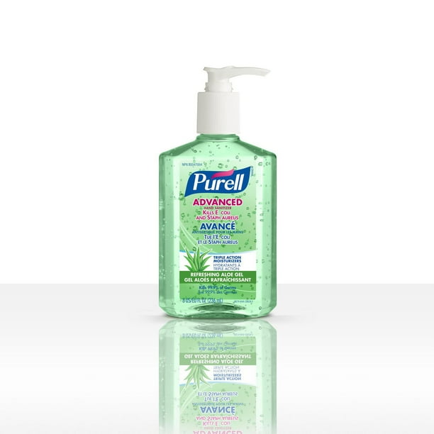 Purell® Advanced Instant Pump Hand Sanitizer - Aloe Gel 236 mL, Purell ...