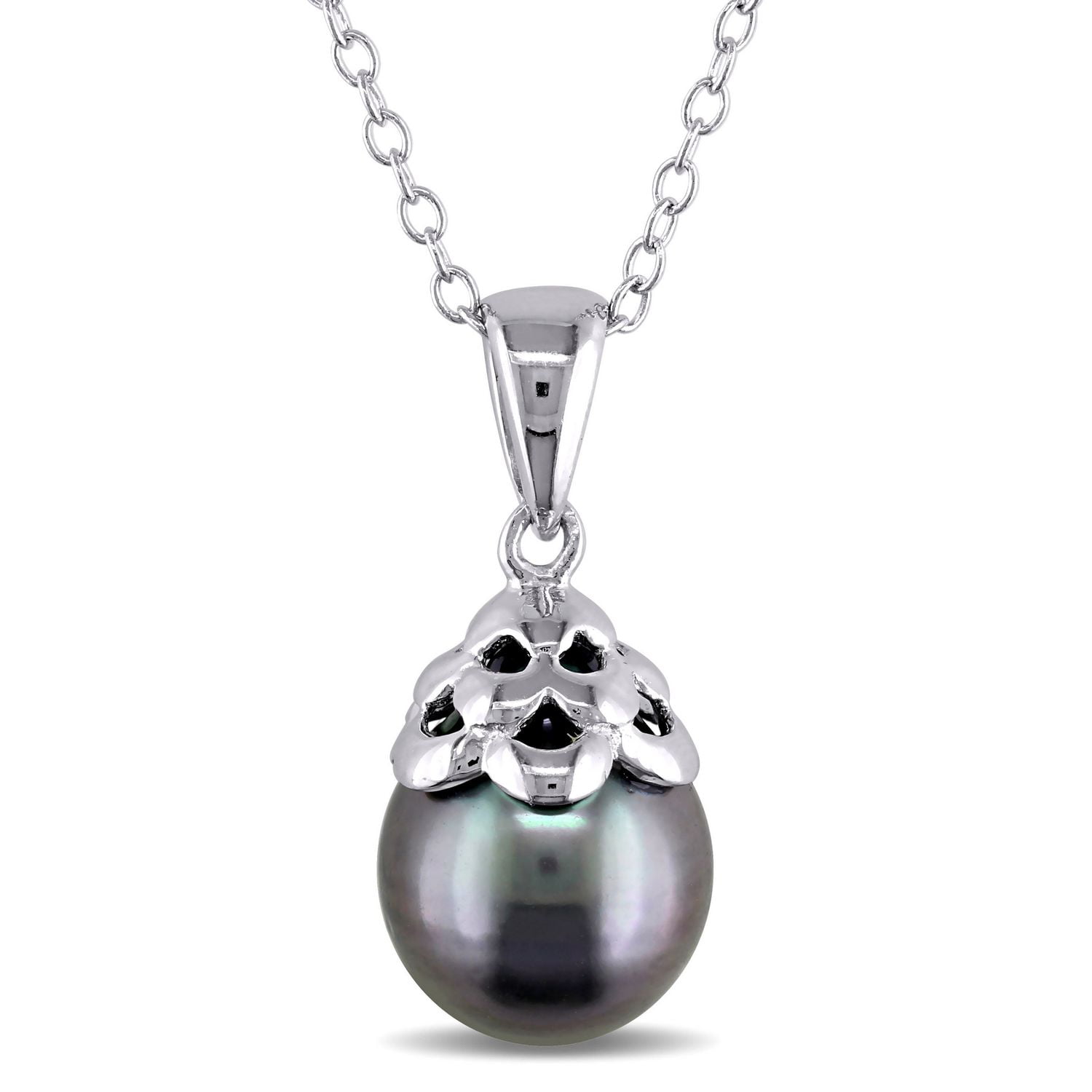 Click here for Asteria 9-9.5mm Black Drop Tahitian Cultured Pearl... prices